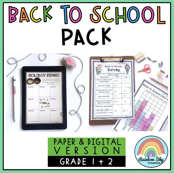 Back To School Activities BUNDLE | Grades 1-2 [Digital & Printable ...