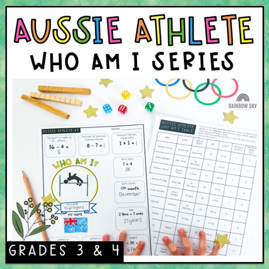 Olympic Games Maths Activity - Australian Athletes (Grades 3-4 ...