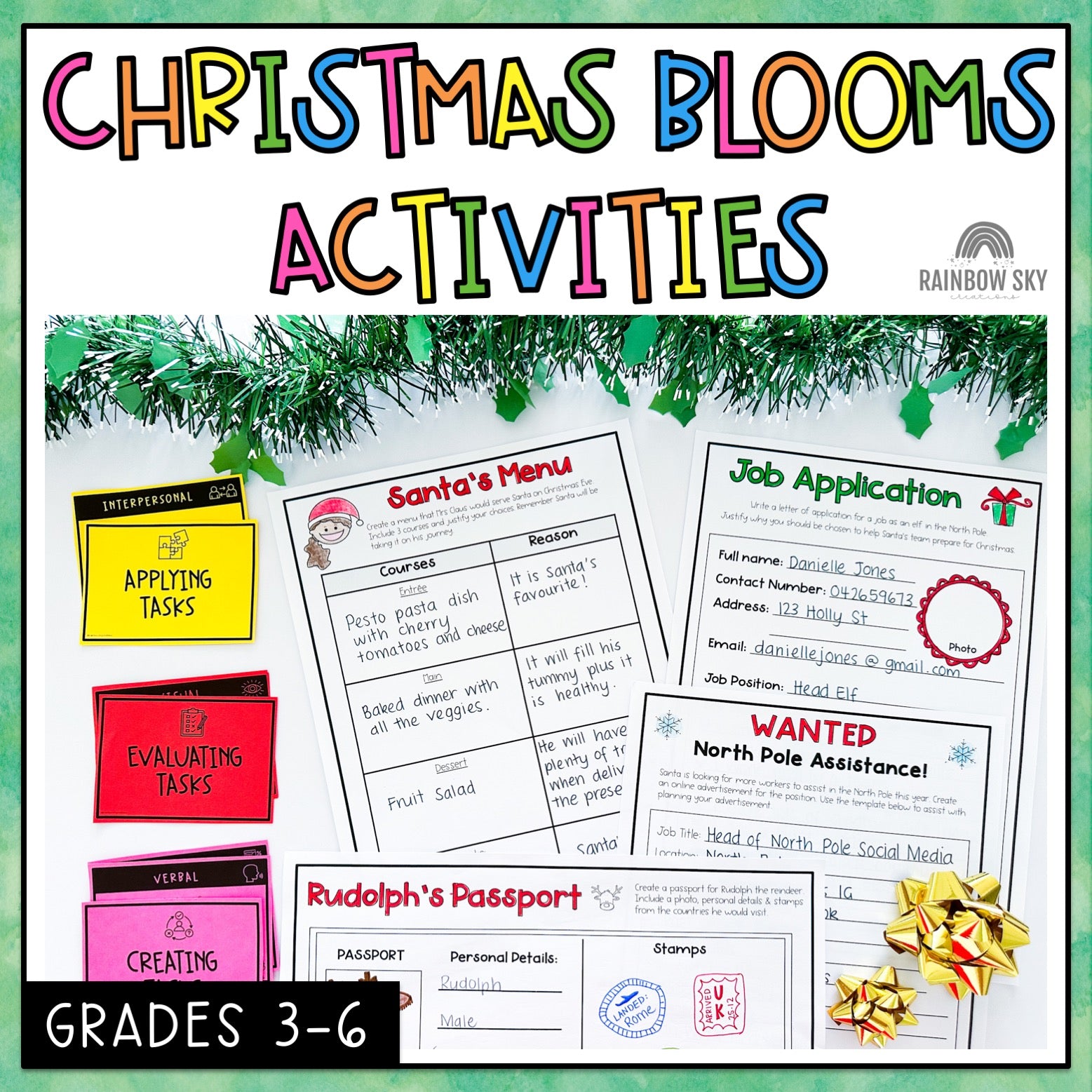 Christmas Activities | Creative Thinking Activities | Grades 3-6 [Digi ...