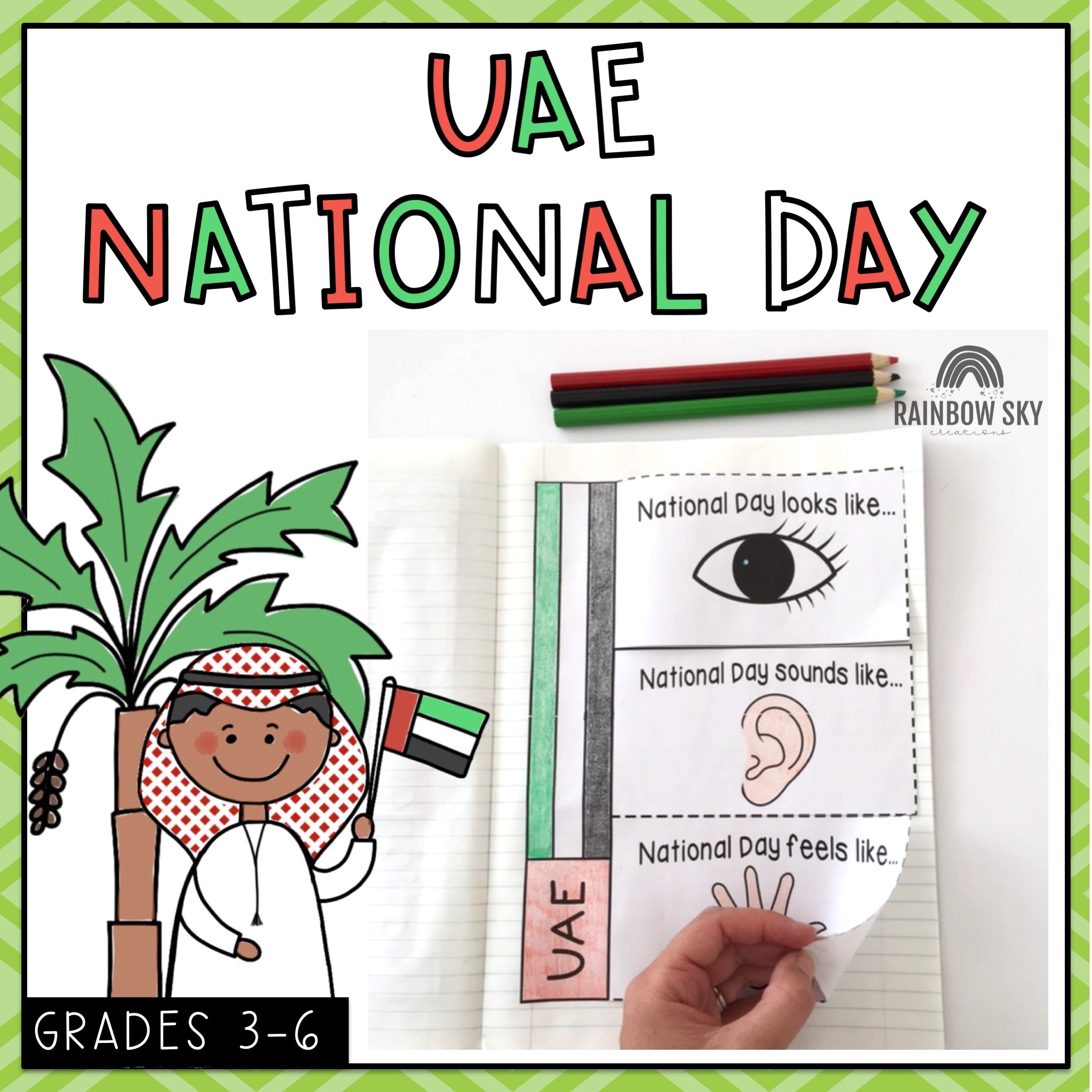 UAE National Day Pack | Grades 3-6 – Rainbow Sky Creations AU
