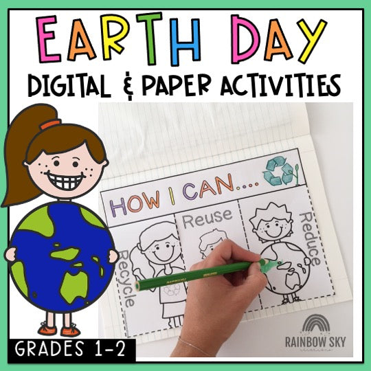 Earth Day Pack - Grades 1-2 (Digital & Printable) – Rainbow Sky ...