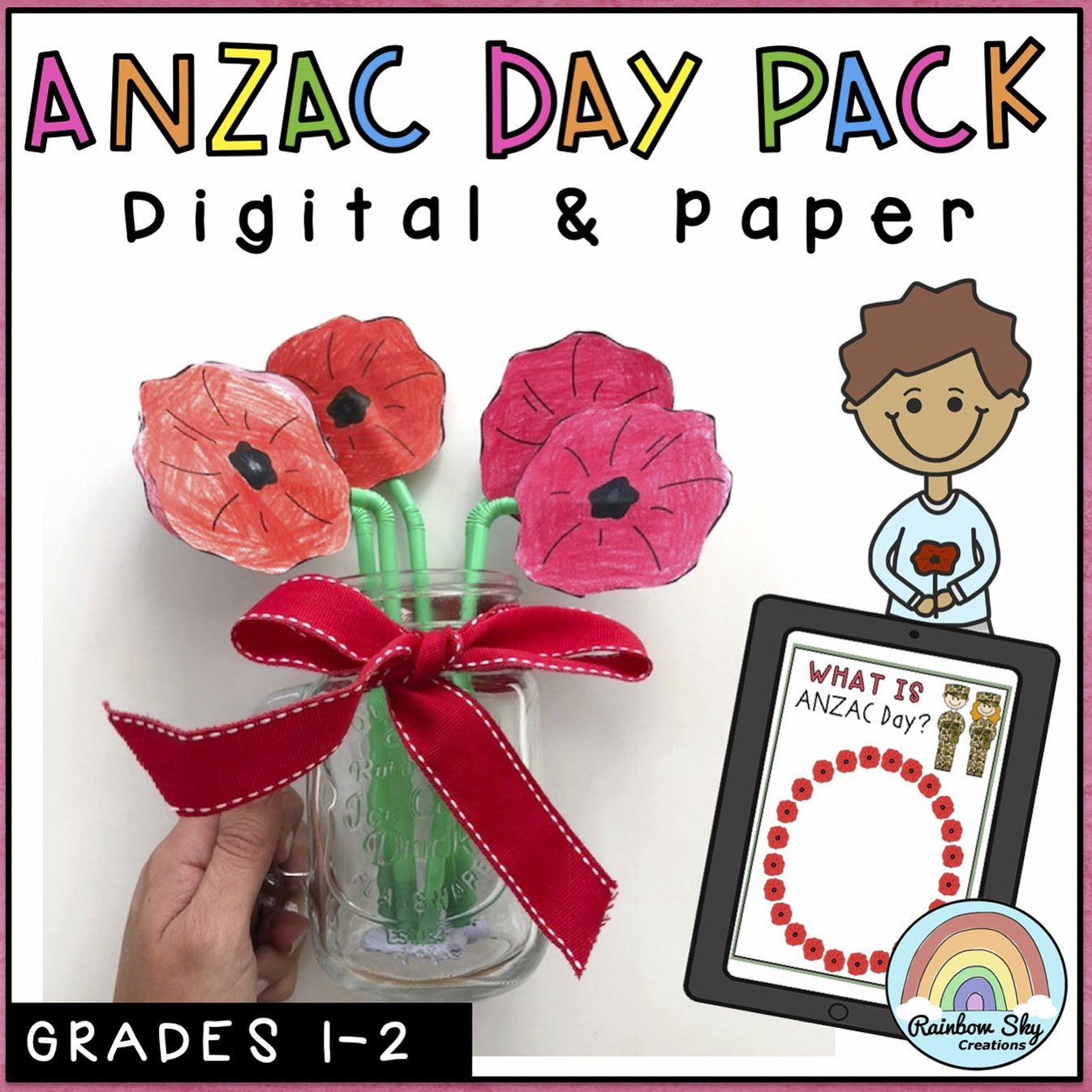 ANZAC Day Activities | Years 1-2 [Digital & Printable] – Rainbow Sky ...