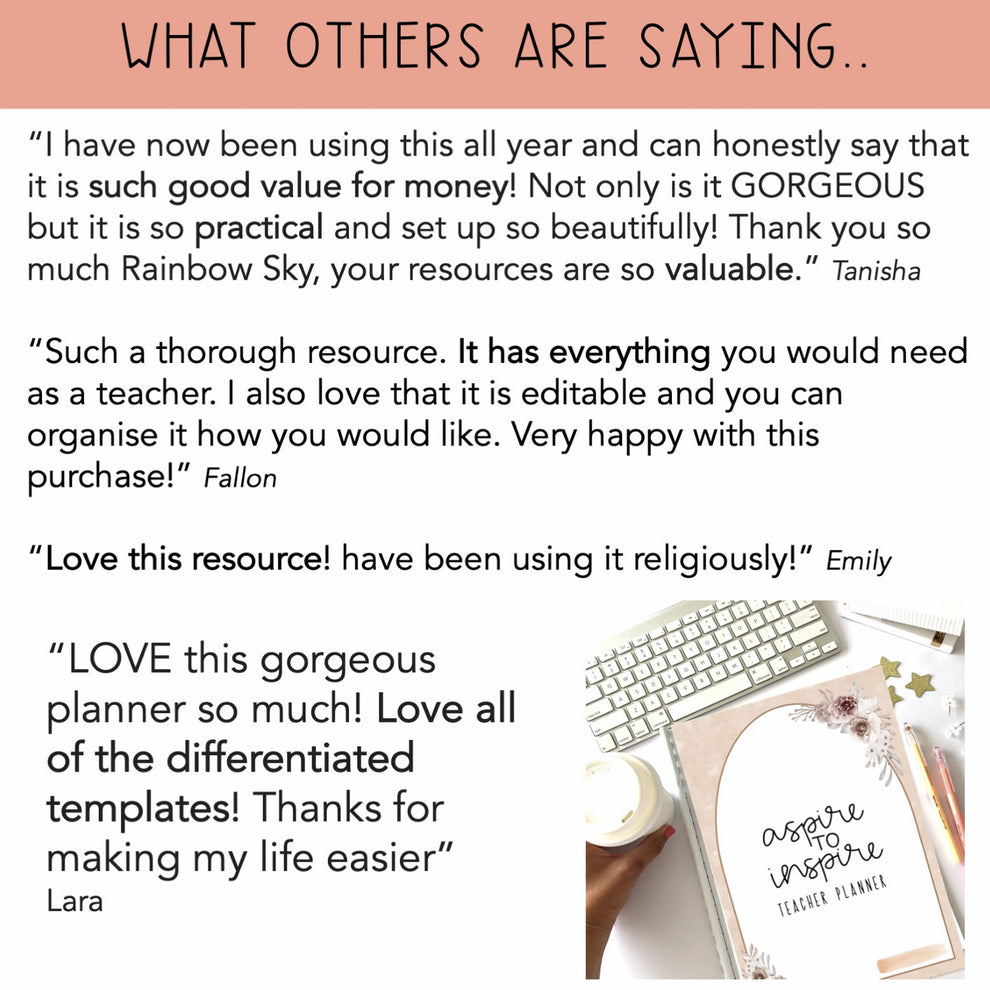 Australian Teacher Planner - Annual Teacher Diary (Terracotta Arch The ...