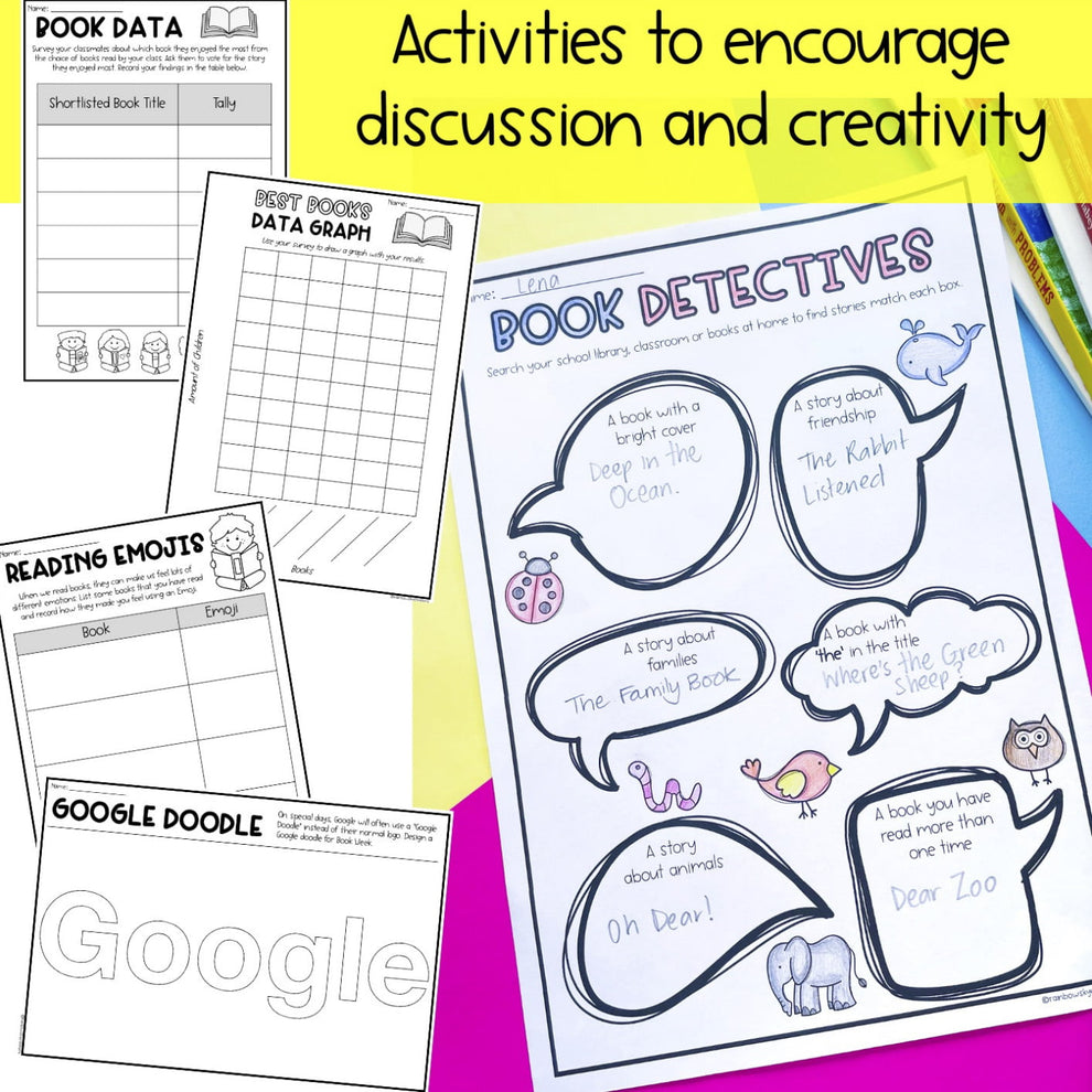 Book Week Reading Activities - World Book Day (Kindergarten - Grade 2 ...