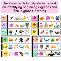 Digraph Activity - Beginning & End Digraph Game - Spelling & Word Work ...