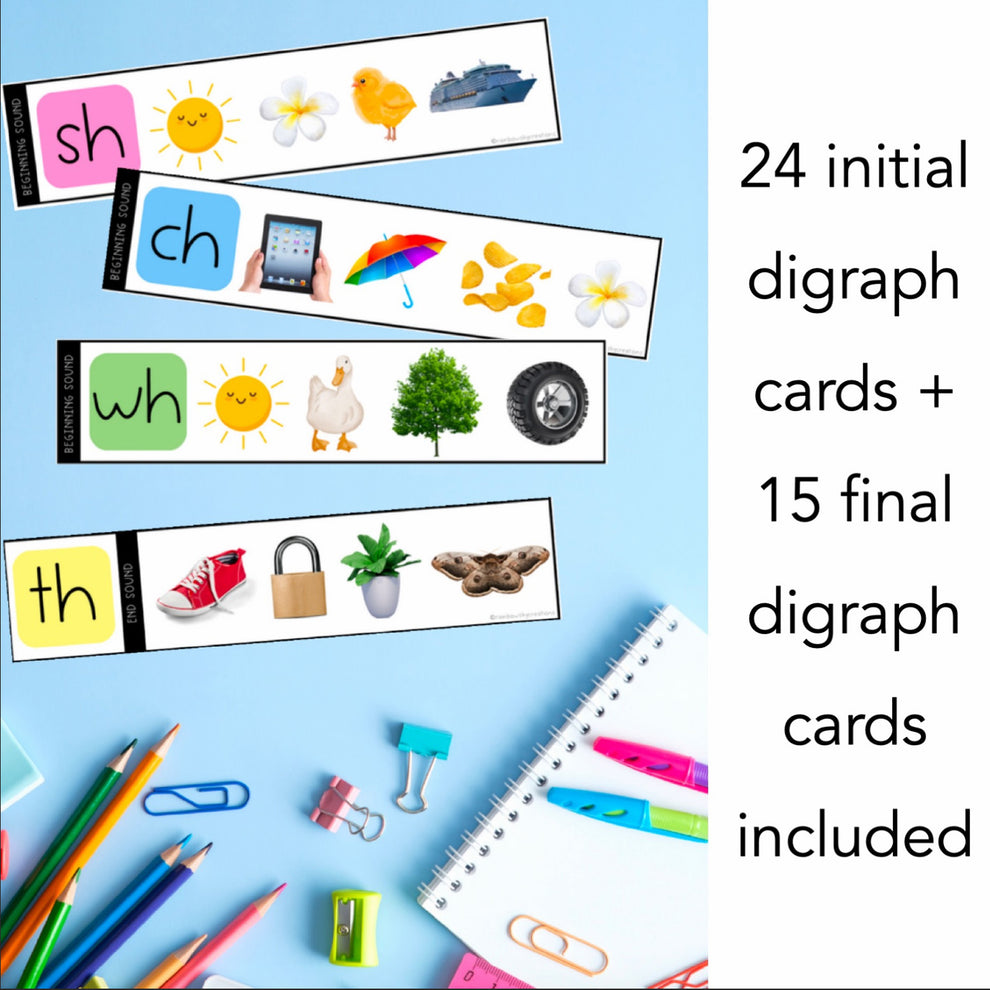 Digraph Activity - Beginning & End Digraph Game - Spelling & Word Work ...