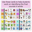 Final Sound Activity - End Sound Phonics Game – Rainbow Sky Creations AU