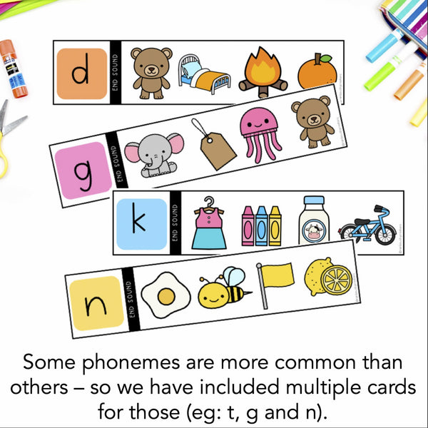 Final Sound Activity - End Sound Phonics Game – Rainbow Sky Creations AU