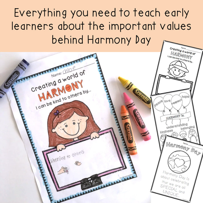 Harmony Day Pack ( Kindergarten) – Rainbow Sky Creations AU