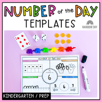 Number Of The Day Templates 0-20 (Kindergarten) – Rainbow Sky Creations AU