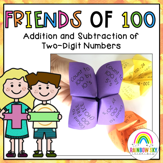 Addition & Subtraction Of 2-Digit Numbers - Friends Of 100 Worksheets ...