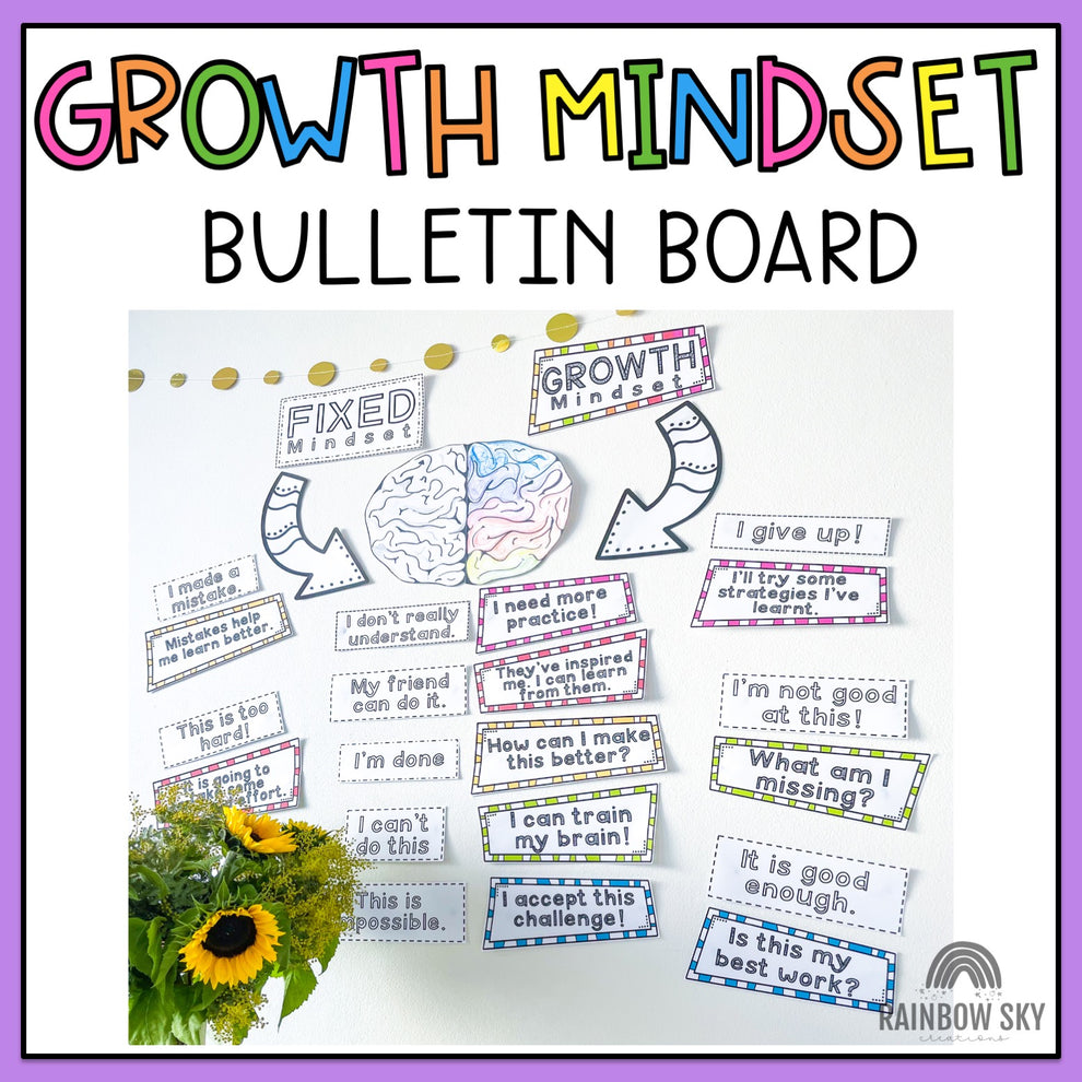 Growth Mindset Bulletin Board Display | Growth Mindset Posters ...