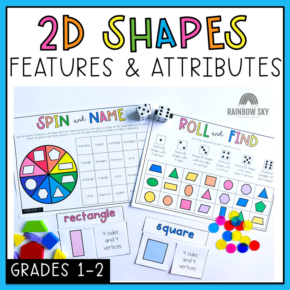 2D Shape Maths Centres | Features of 2D Shapes | Year 1 -2 – Rainbow ...