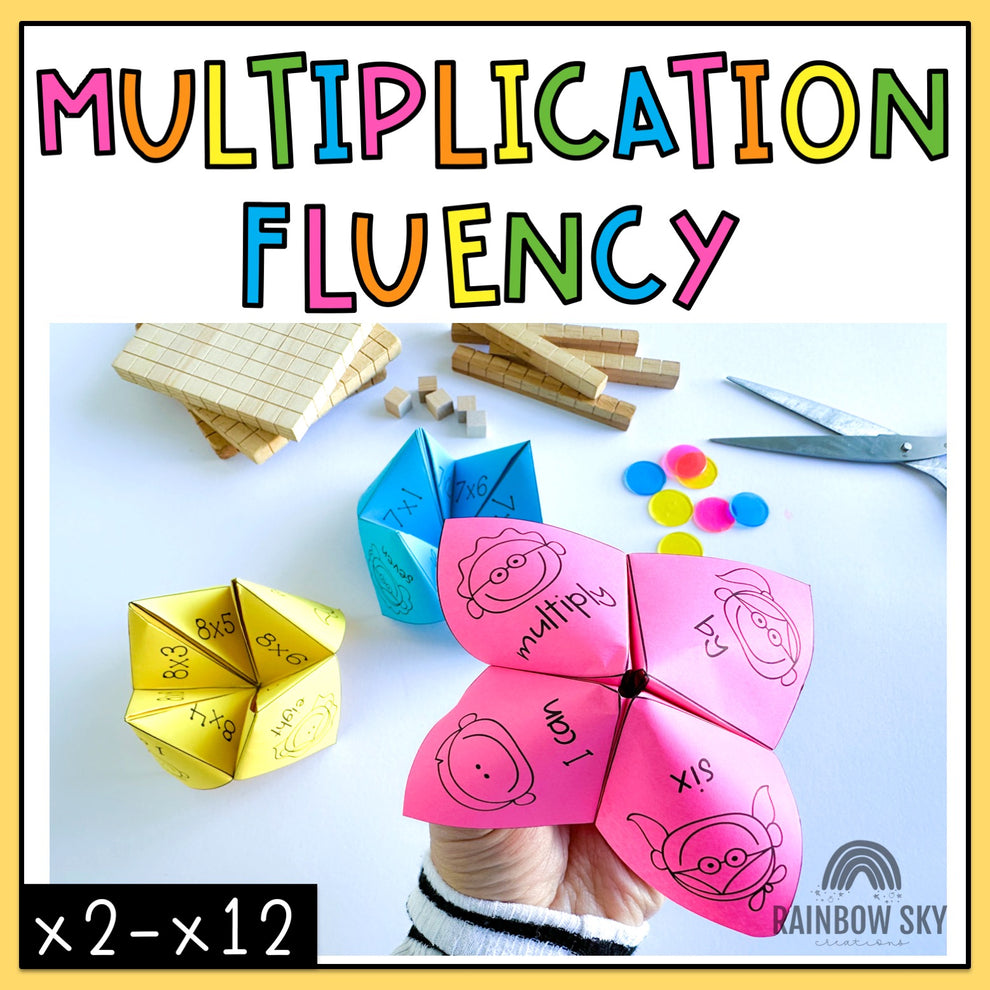 Multiplication Chatterboxes - Times Table Fluency – Rainbow Sky ...