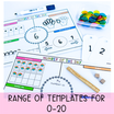 Number Of The Day Templates 0-20 (Kindergarten) – Rainbow Sky Creations AU