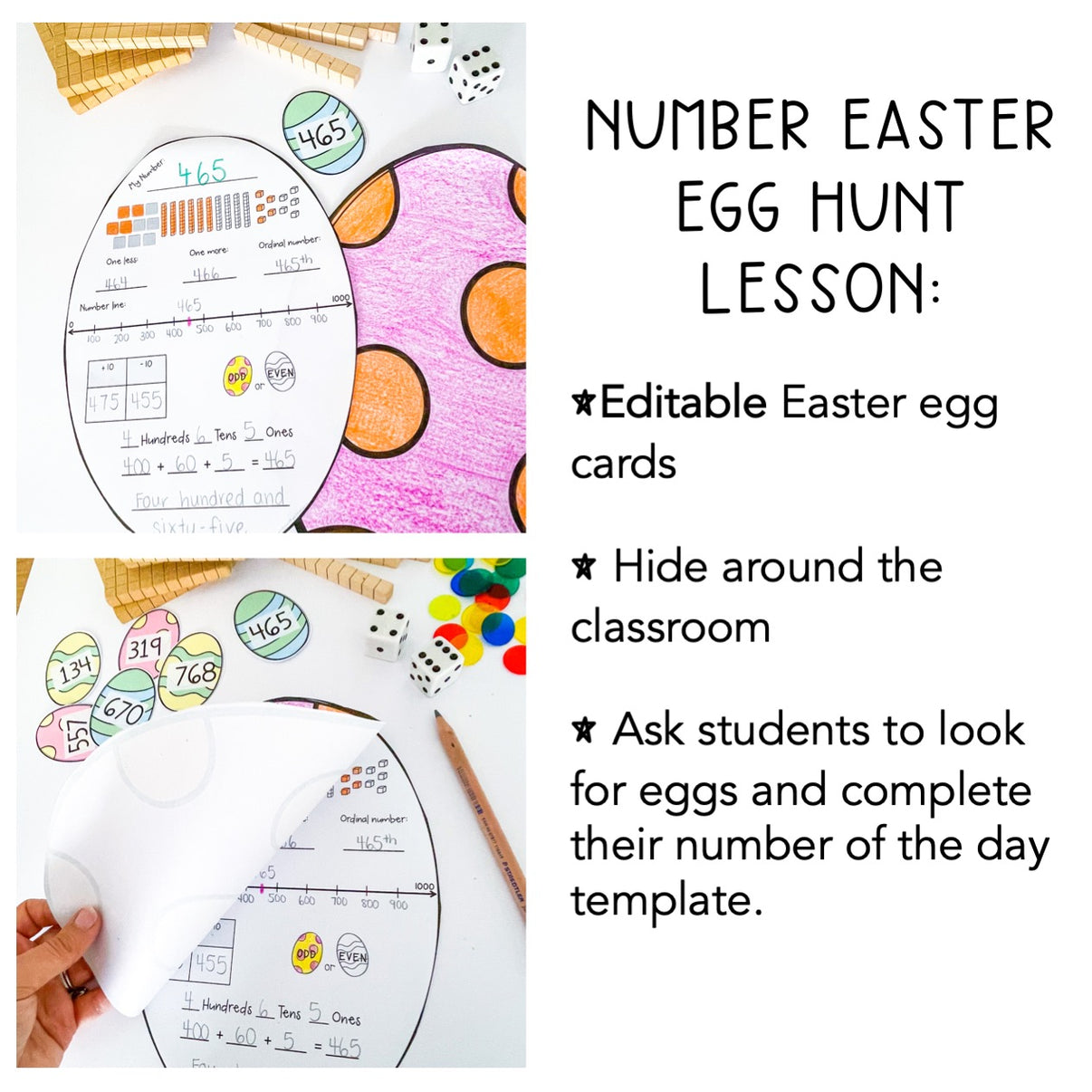 Easter Number of the Day | Easter Math Lesson – Rainbow Sky Creations AU