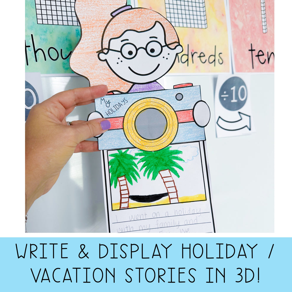Holiday Recount - Summer Recount - Back To School 3D Display – Rainbow ...