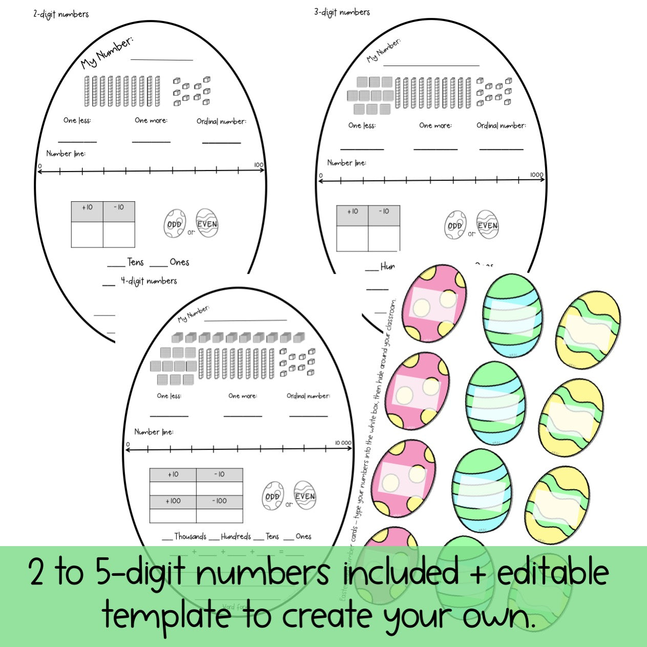 Easter Number of the Day | Easter Math Lesson – Rainbow Sky Creations AU