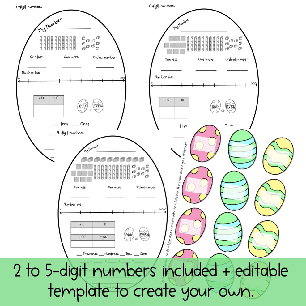 Easter Number of the Day | Easter Math Lesson – Rainbow Sky Creations AU