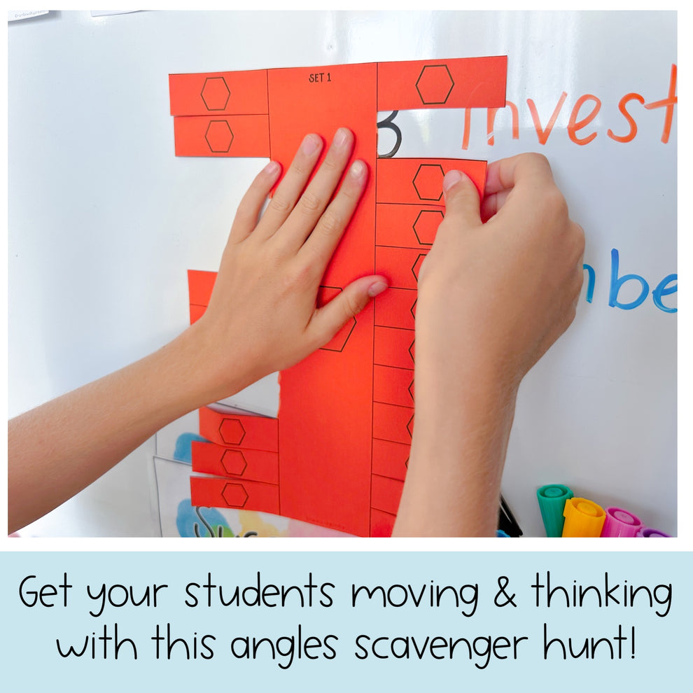 Identifying Angles Hunt - Around the Room Activity – Rainbow Sky ...