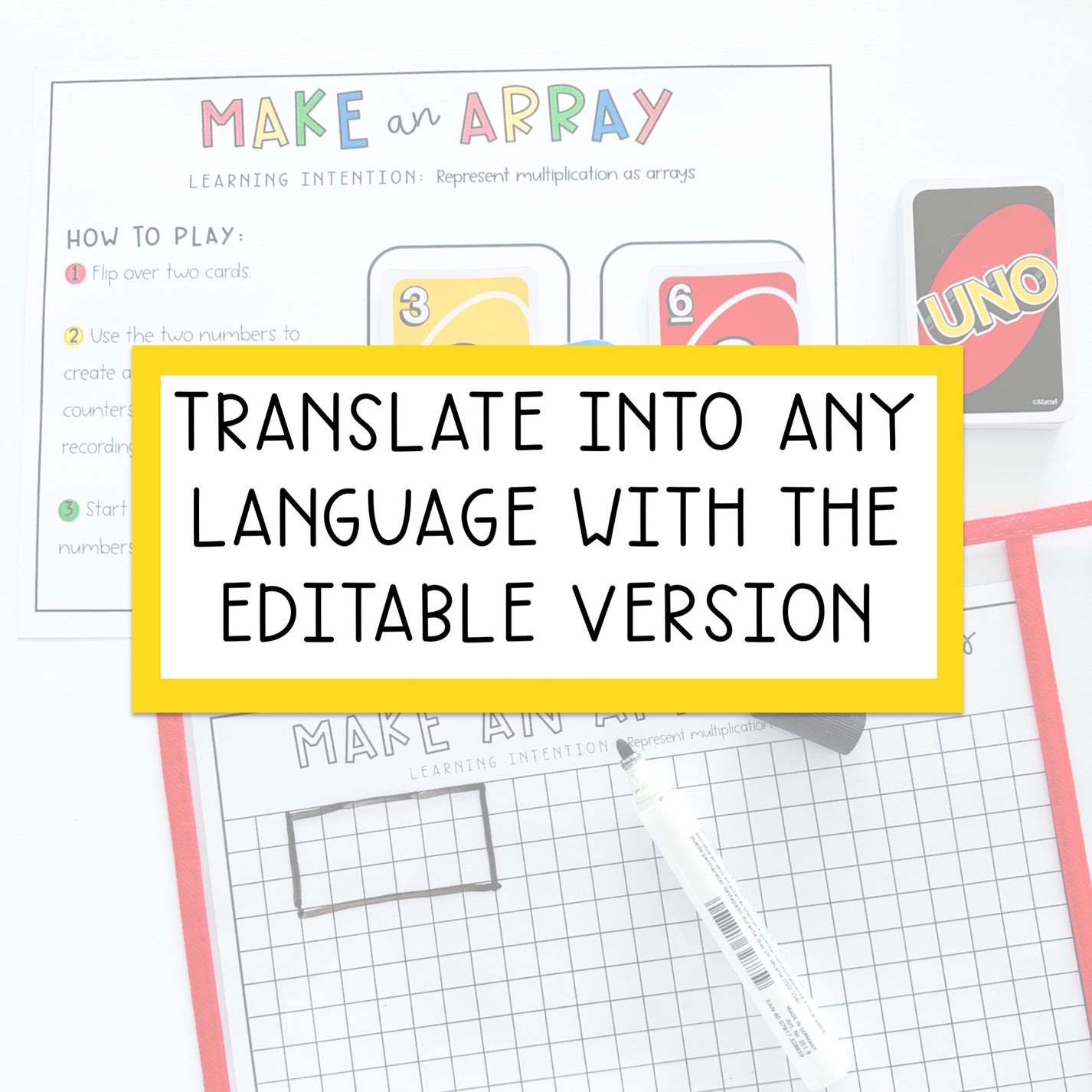 UNO Card Games - Grades 3-4 (VERSION 3) – Rainbow Sky Creations AU