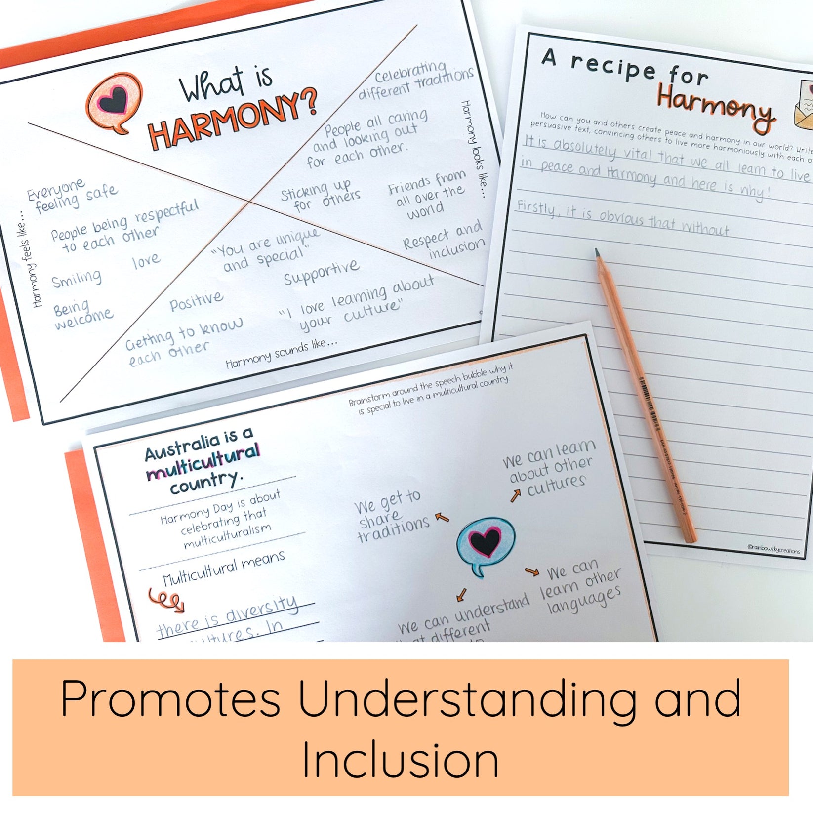 Harmony Day Pack (Grades 5-6) – Rainbow Sky Creations AU
