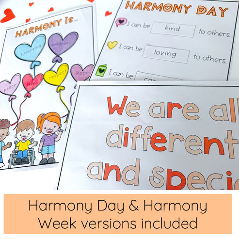 Harmony Day Pack ( Kindergarten) – Rainbow Sky Creations AU