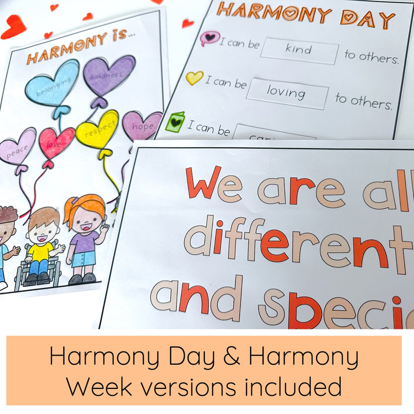 Harmony Day Pack ( Kindergarten) – Rainbow Sky Creations AU