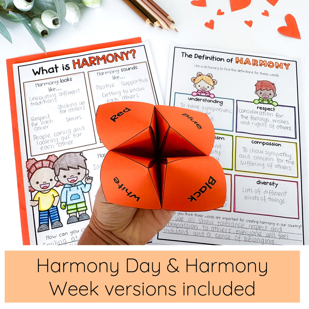 Harmony Day Pack (Grades 3-4) – Rainbow Sky Creations AU