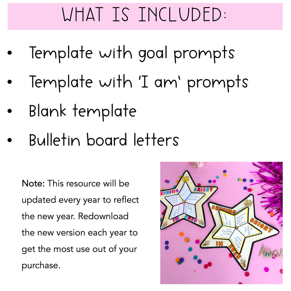 Shining Bright in 2026 - New Year Goal Setting Craft – Rainbow Sky ...
