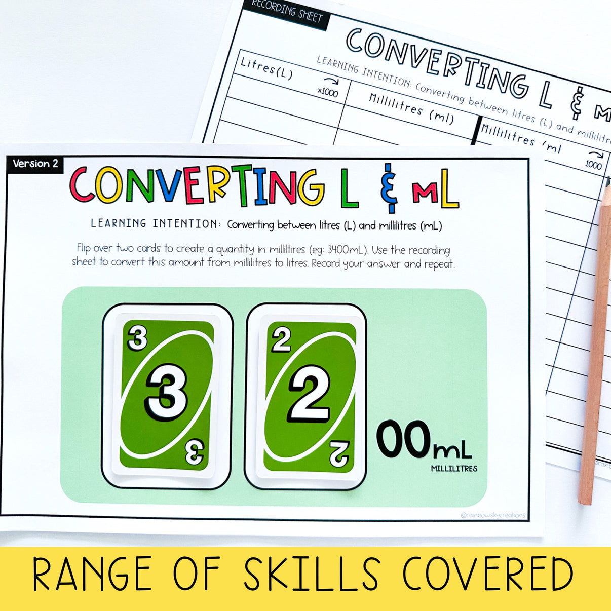 UNO Card Games - Grades 3-4 (VERSION 3) – Rainbow Sky Creations AU