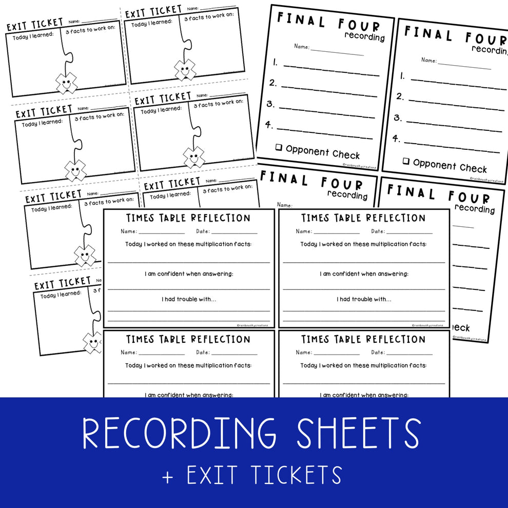 Multiplication Fluency Game | Flip It Game | Times Table Fluency [Edit ...