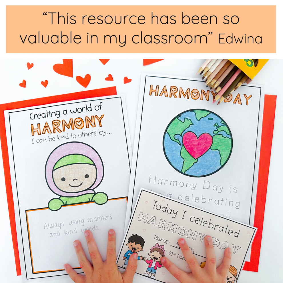 Harmony Day Pack ( Kindergarten) – Rainbow Sky Creations AU