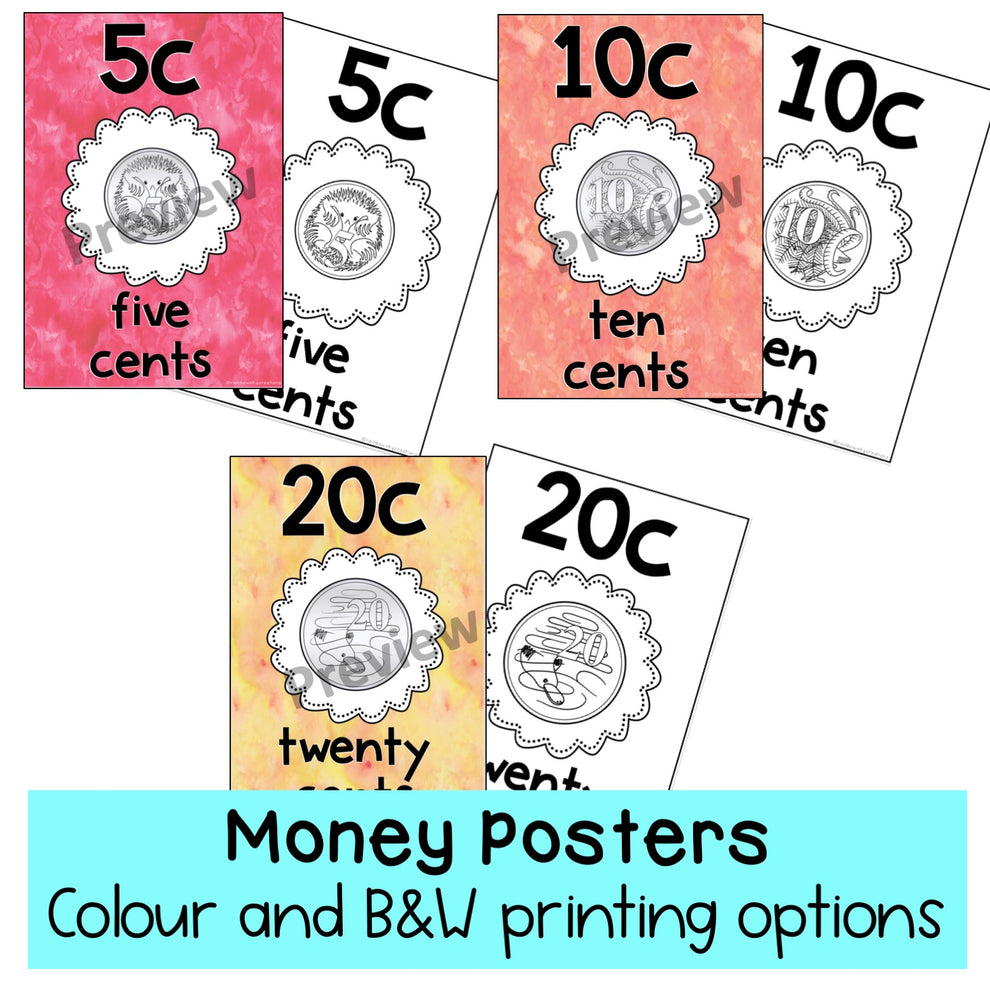 Australian Money BUNDLE | Aussie Money Activities | Year 2 – Rainbow ...