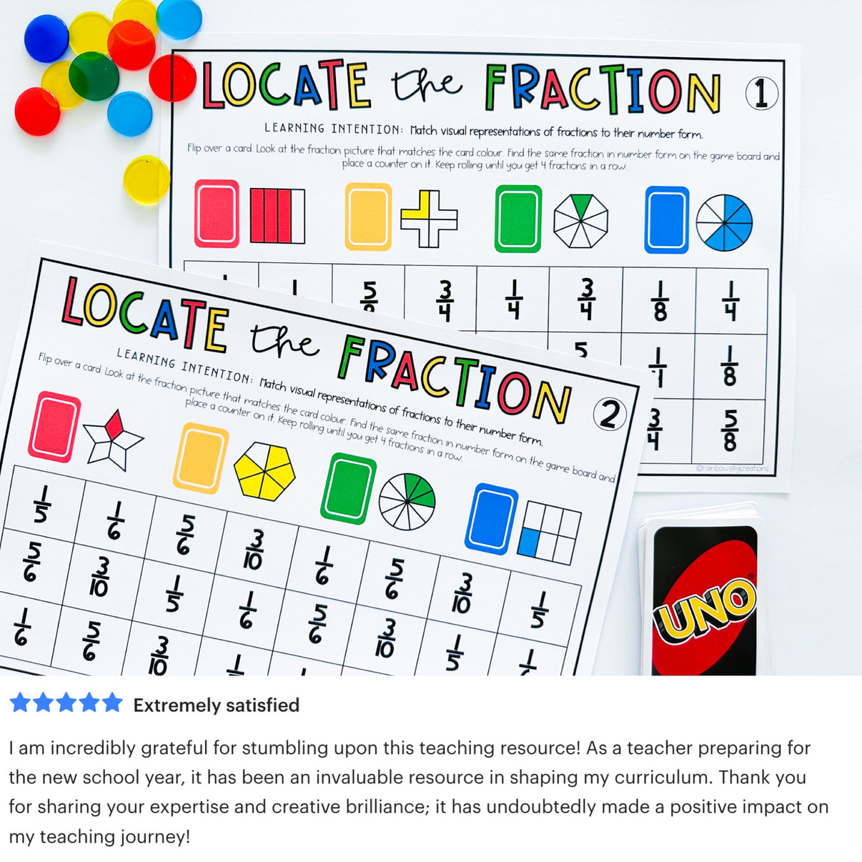 UNO Card Games - Grades 3-4 (VERSION 3) – Rainbow Sky Creations AU