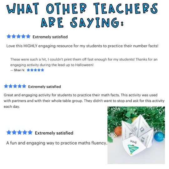 Math Fluency Chatterboxes BUNDLE | Addition & Subtraction | Holiday Ma ...