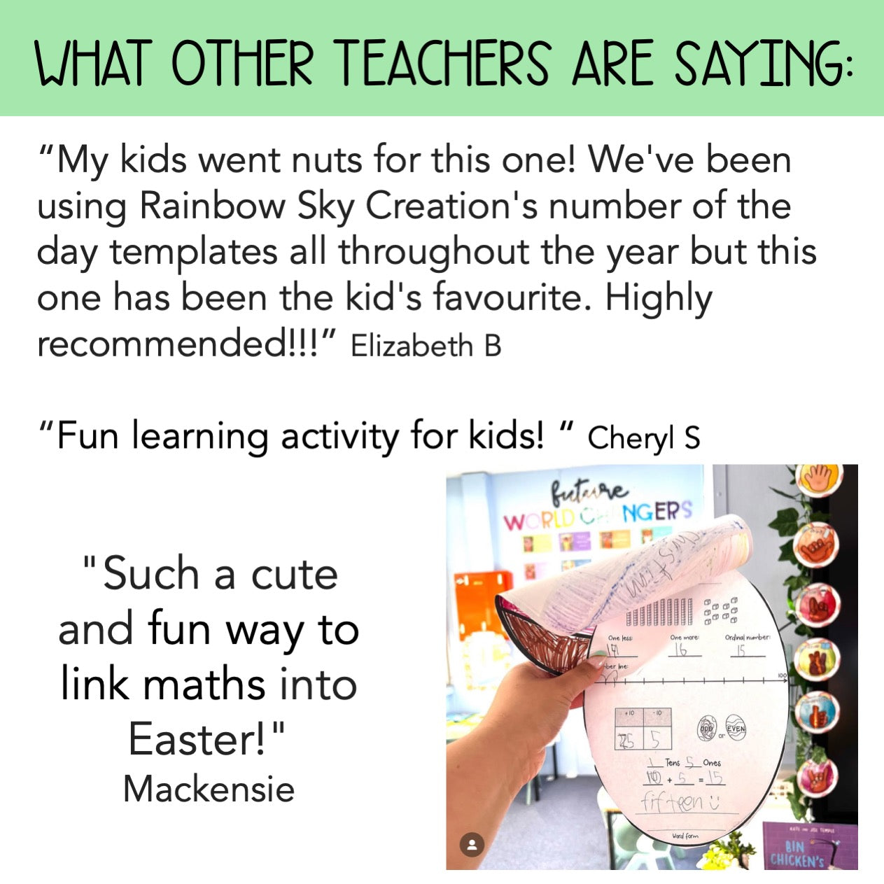 Easter Number of the Day | Easter Math Lesson – Rainbow Sky Creations AU