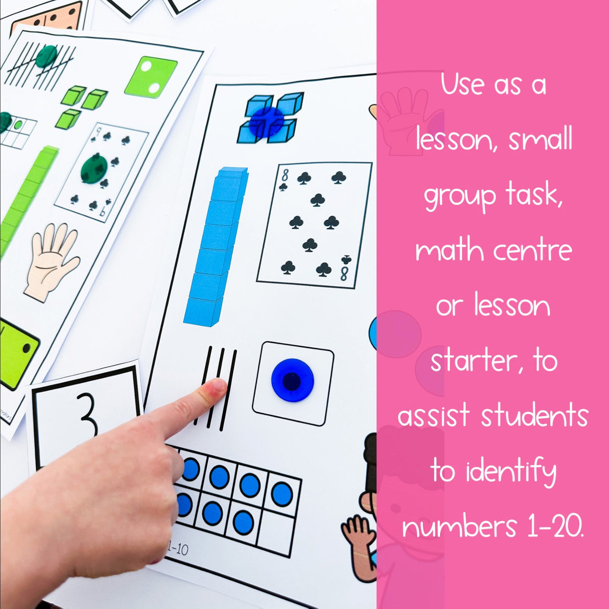 Spot The Number Games | Identifying Numbers 1-20 – Rainbow Sky Creations AU