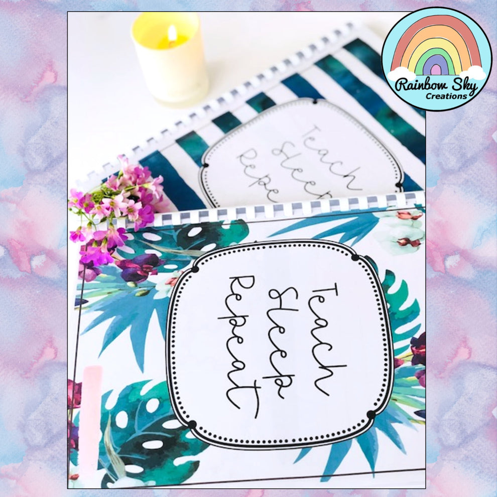 Editable Teacher Planner - Annual – Rainbow Sky Creations AU