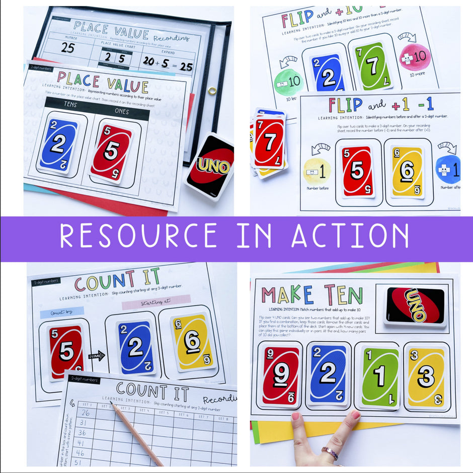 UNO Card Activities – Rainbow Sky Creations AU
