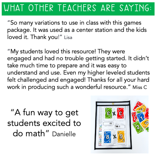 UNO Card Games | Grades 5-6 [VERSION 1] – Rainbow Sky Creations AU