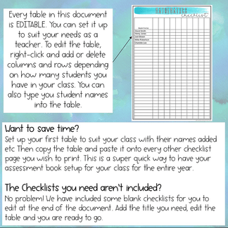 Teacher Assessment Book | Assessment Binder [Editable] – Rainbow Sky ...