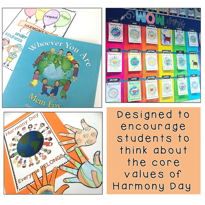 Harmony Day Pack (Grades 1-2) – Rainbow Sky Creations AU