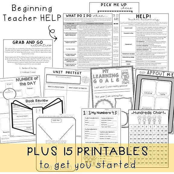 First Year Teacher Resource Pack | New Teacher Help | Beginning Teache ...
